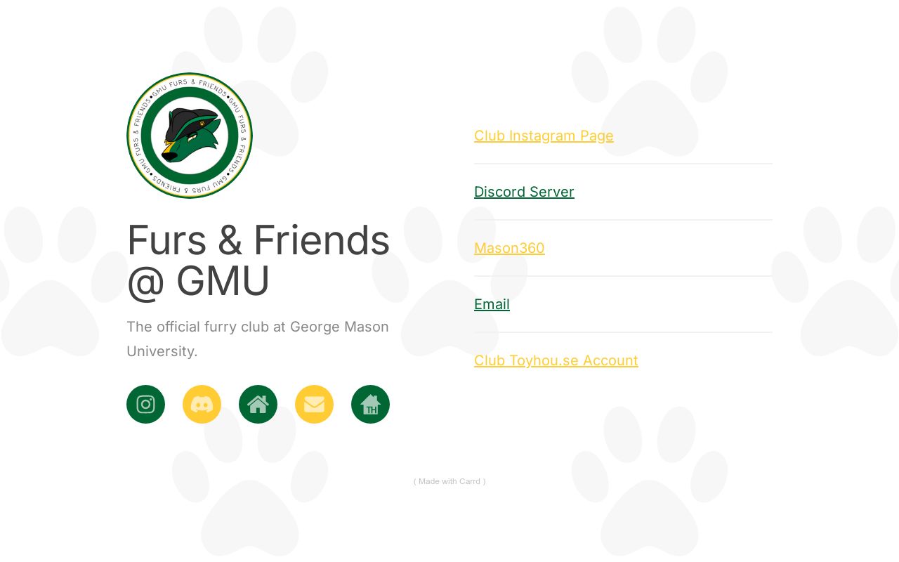 GMU Furs & Friends Carrd